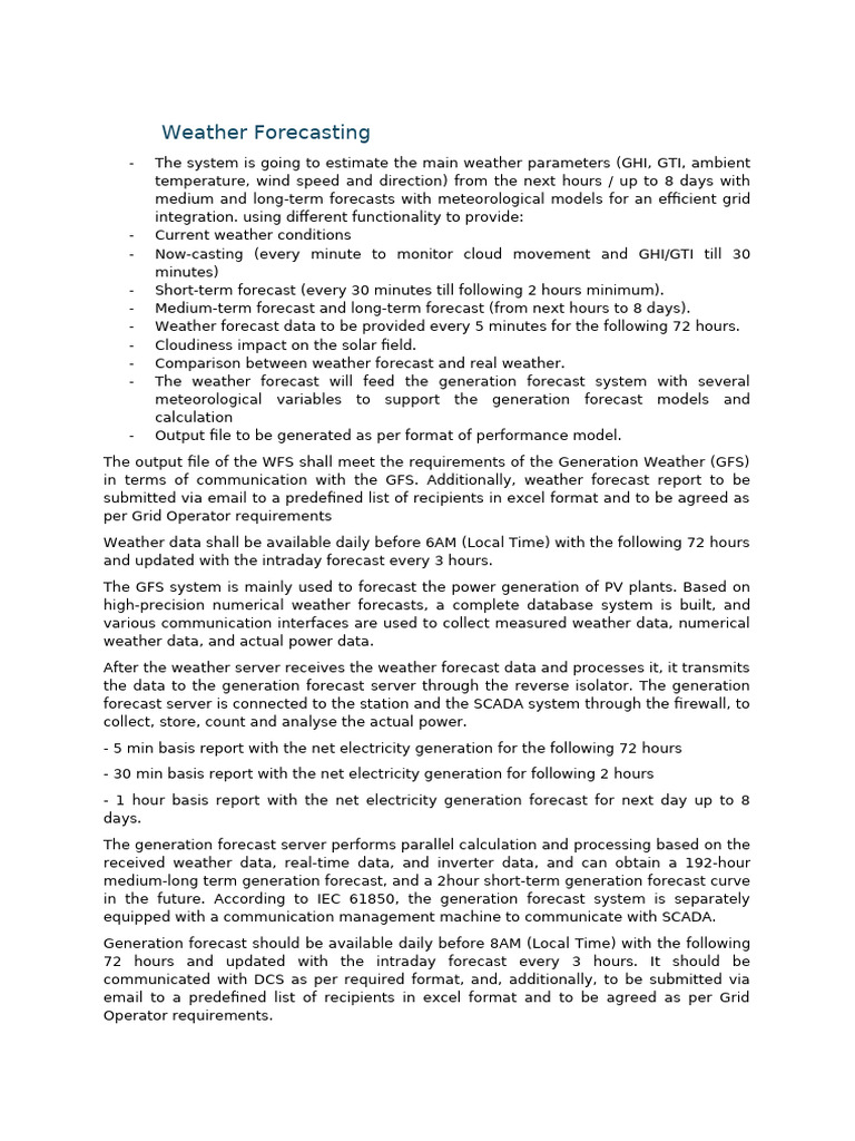 Weather Forecasting Pdf Numerical Weather Prediction Weather