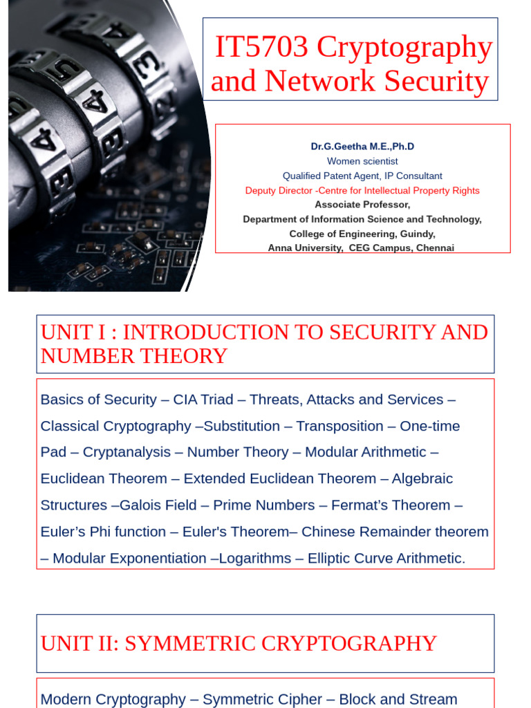 UNIT III | PDF | Cryptography | Public Key Cryptography
