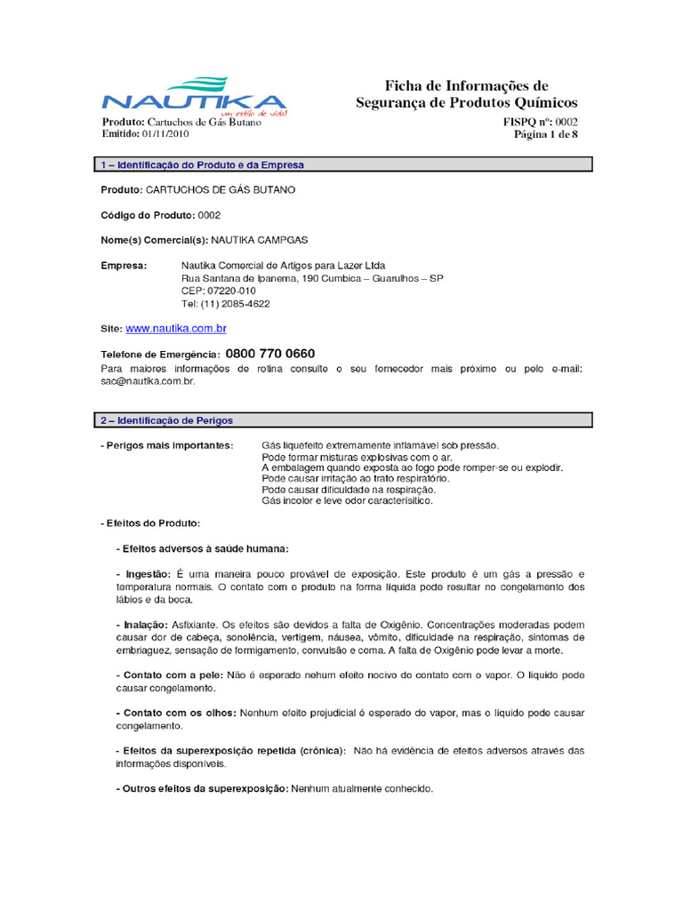 Fispq - Campgas NTK | PDF