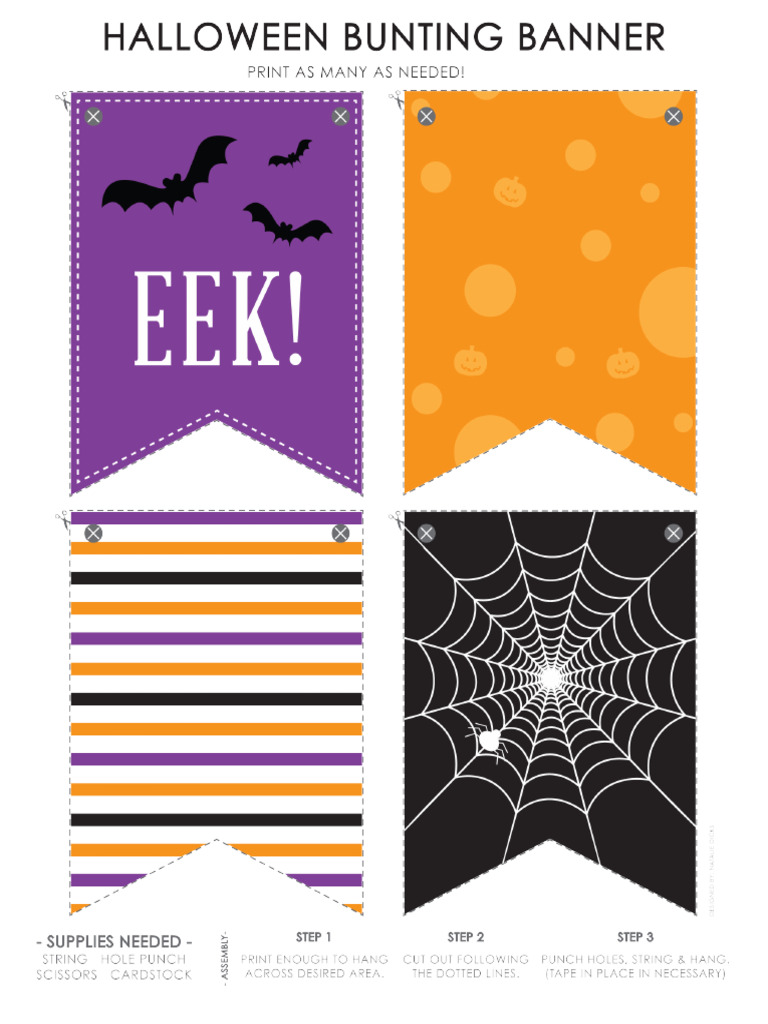 Halloween Bunting Banner | PDF