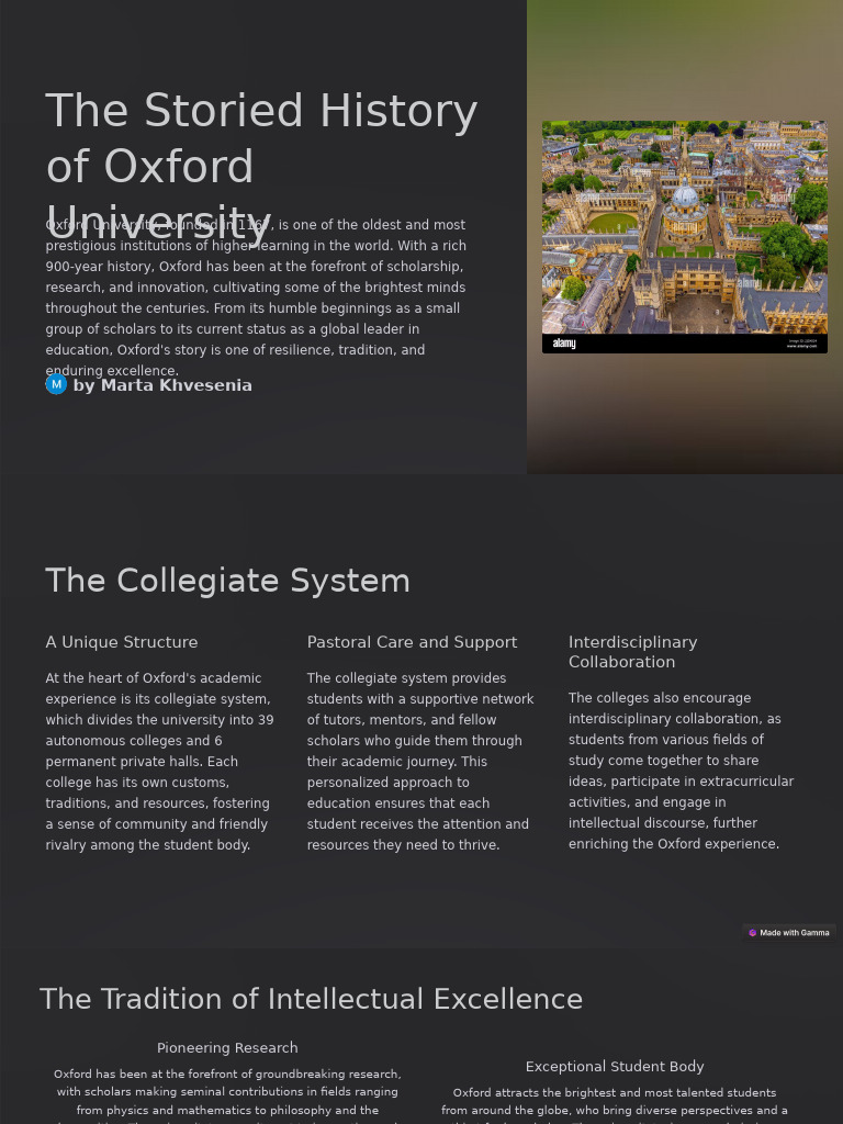 Oxford University: History and Legacy | PDF | University Of Oxford ...