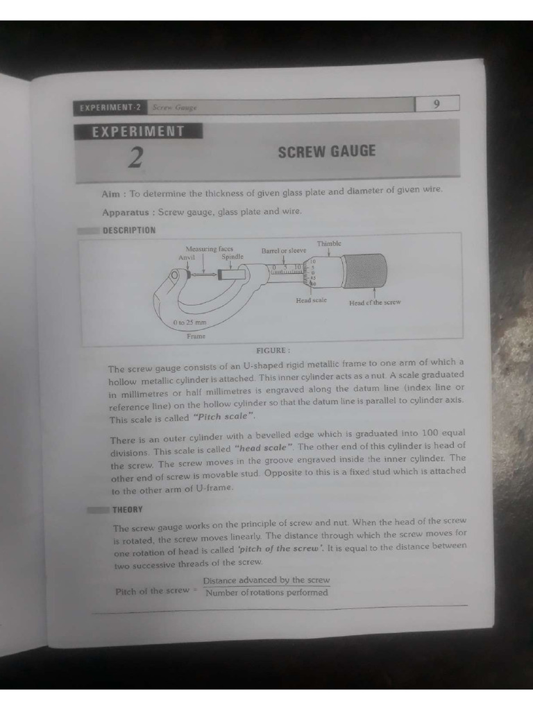 Physics Experiment - 1 | PDF