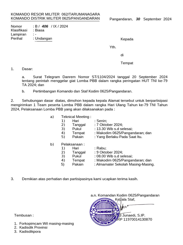 Undangan (PBB) | PDF