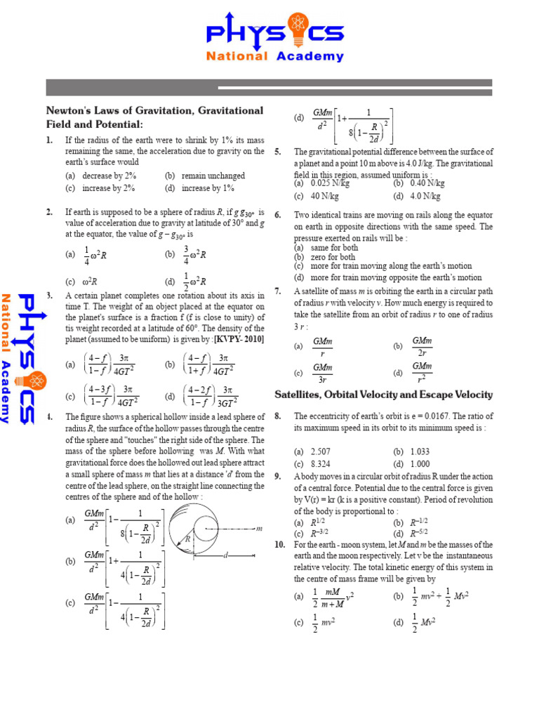 gravitation | PDF | Orbit | Gravity