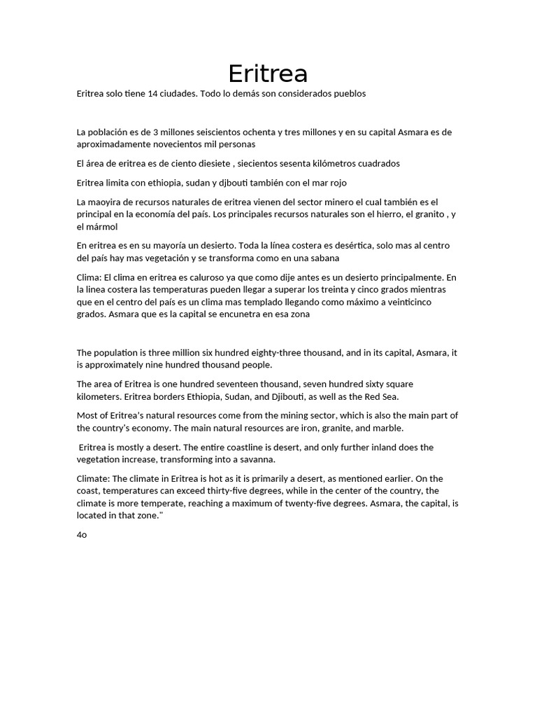 Eritrea | PDF