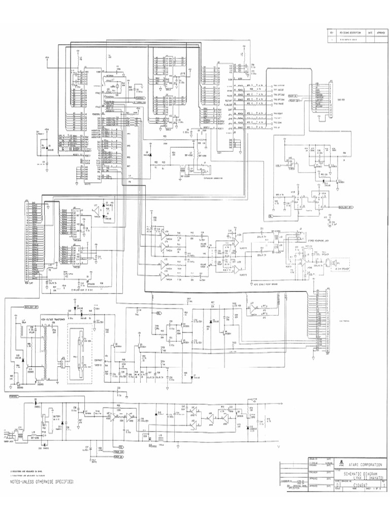 Atari Lynx II Schematic (Hayato) C104247 6 29 90 | PDF