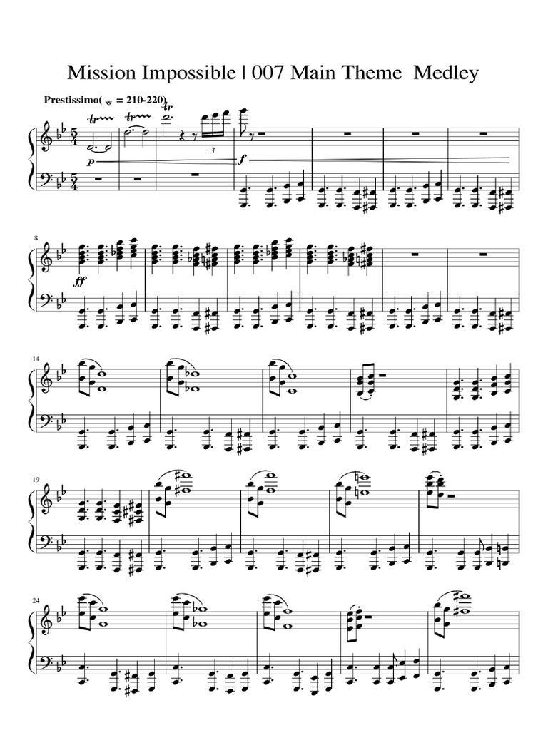 Mission Impossible Main Theme 007 | PDF