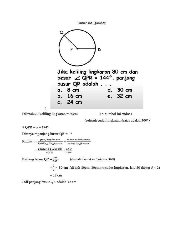 Busur Lingkaran | PDF