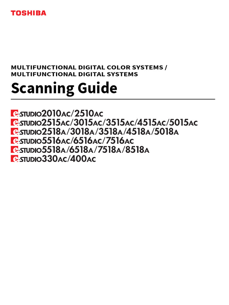 Scanning Guide Toshiba 5018a | PDF | Image Scanner | File Transfer Protocol