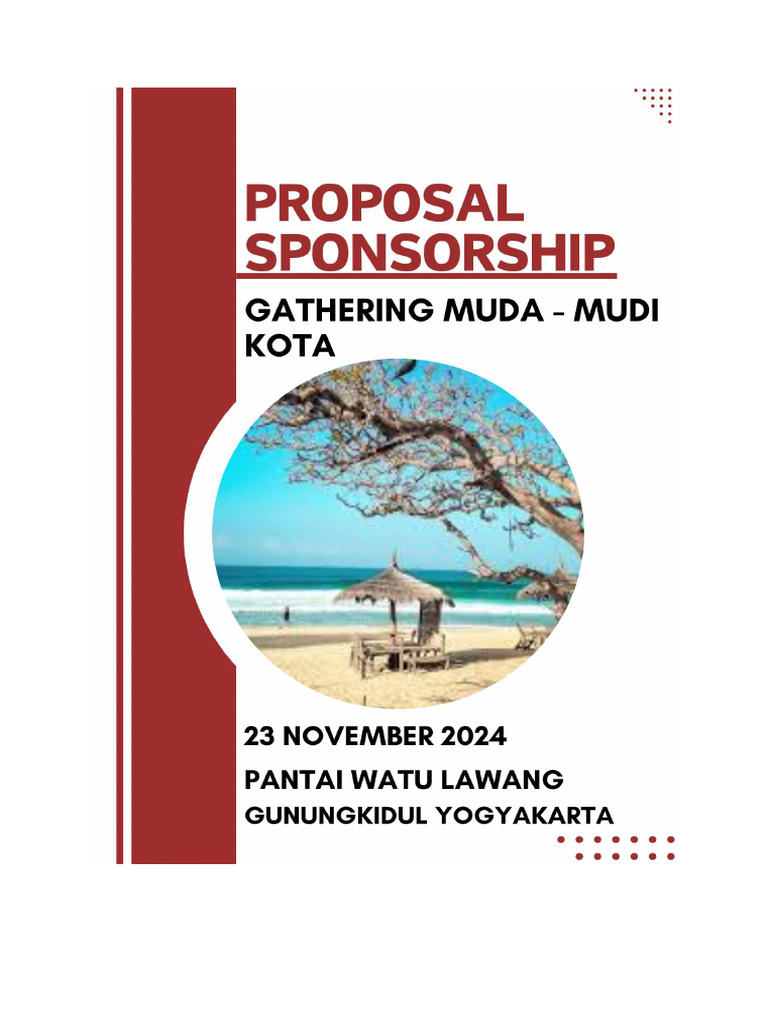 Proposal Sponsorship Gathering Muda-mudi | PDF