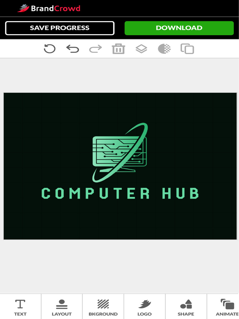 Computer Circuit Technology Logo BrandCrowd Logo Maker BrandCrowd | PDF