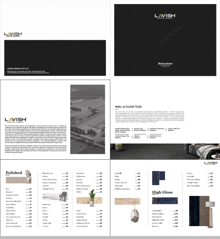 Flooring Tiles - Brochure (Glossy) | PDF