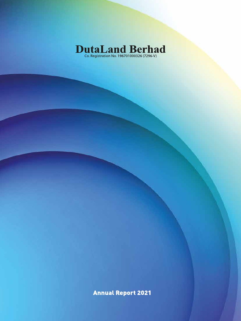 DutaLand Berhad Annual Report 2021 | PDF | Accountant | Business