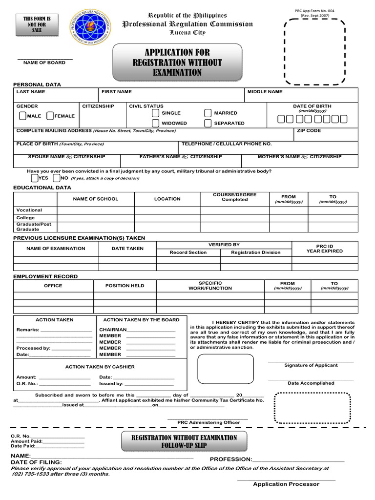 Application For Registration W o Examination Agri Fishtech | PDF