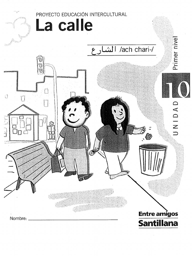 Proyecto Entre Amigos. Apoyo en Árabe - Santillana Unidad 10 | PDF