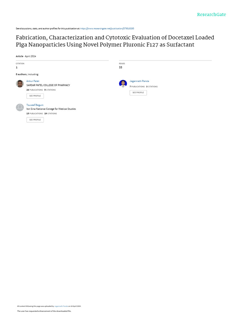 Research Paper Final p3 | PDF | Nanoparticle | Emulsion