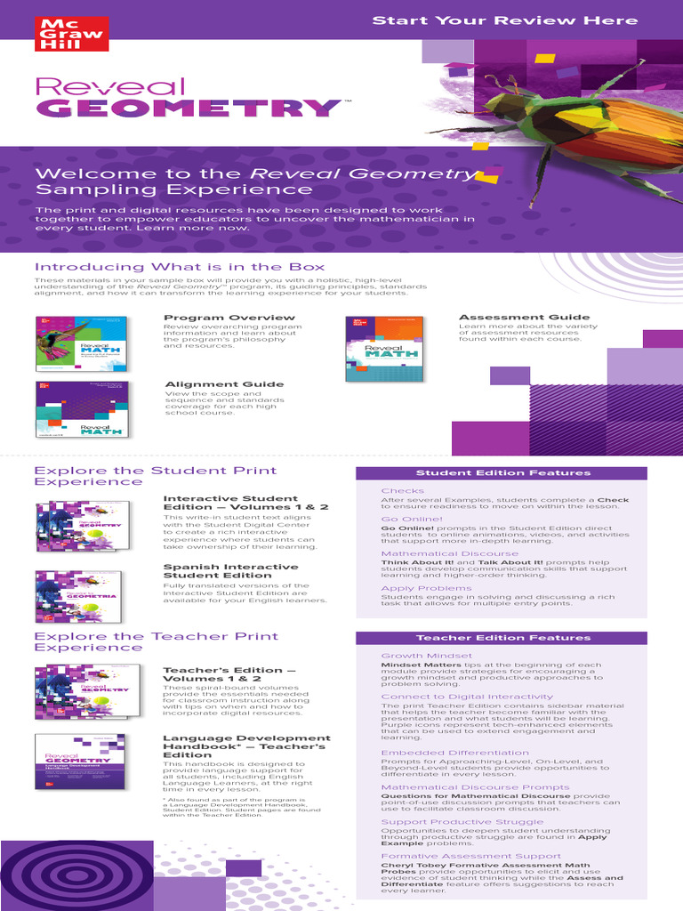 Reveal Geometry Program Overview | PDF | Teachers | Learning