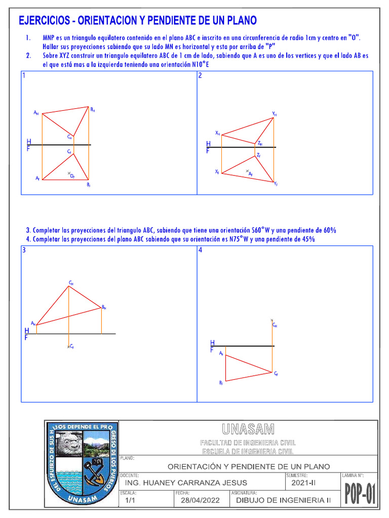 GD-03 PLANOS ORIENTACIÓN Y PENDIENTE | PDF
