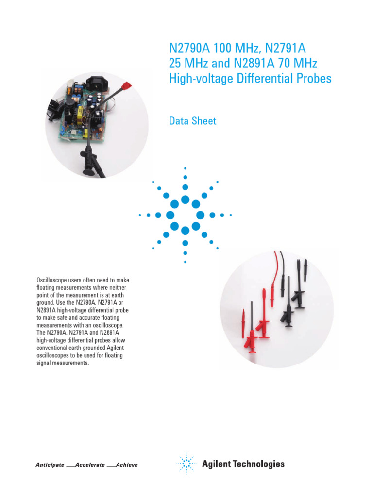 N2791A - Differential Probe - 25MHz | PDF | Electrical Engineering ...