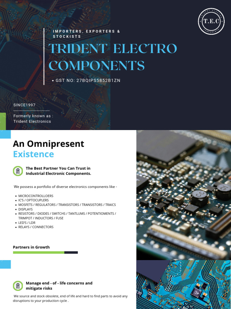 Trident Electro: Trusted Electronic Components | PDF | Electronics ...