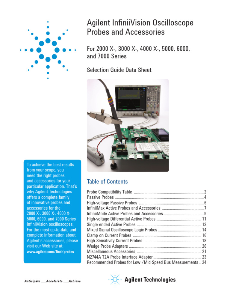 Agilent Oscilloscope Probes Guide | PDF | Electrical Engineering ...