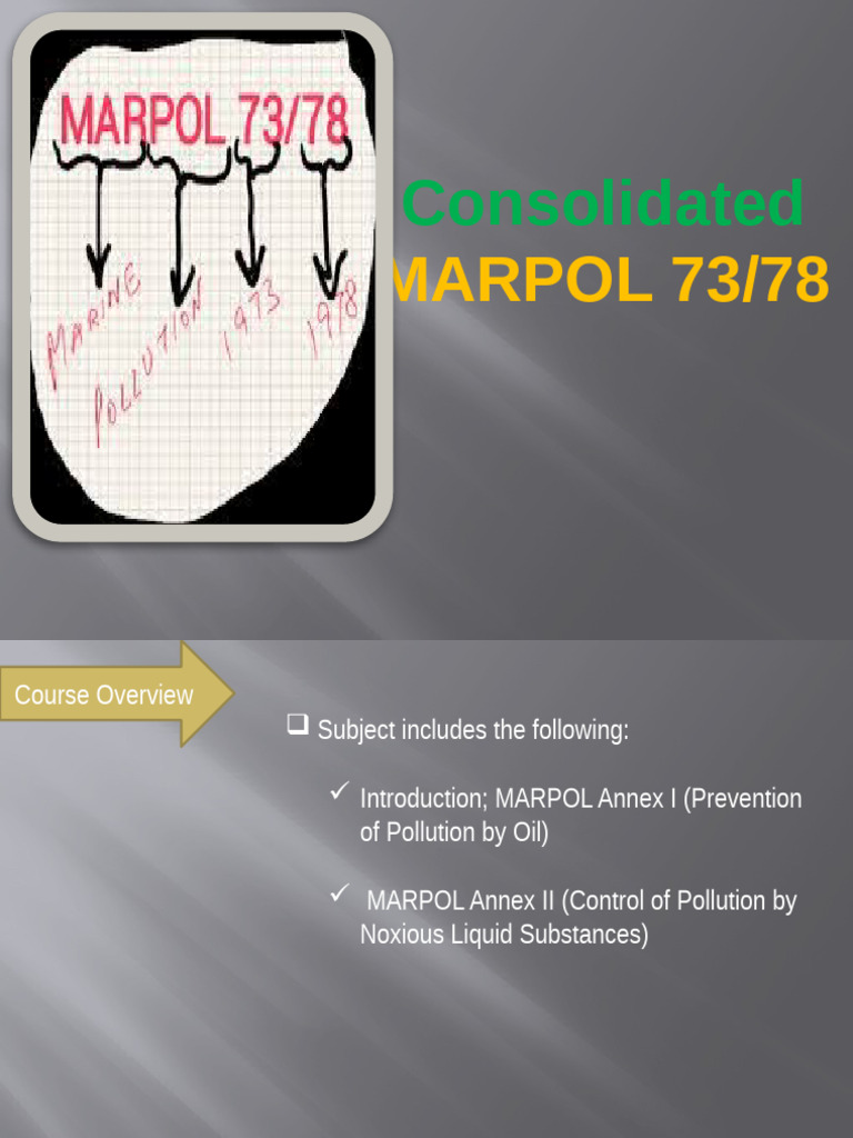 Marpol 73 78 | PDF | Oil Tanker | Ships