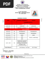 Class Program Matatag Grade 1 | PDF