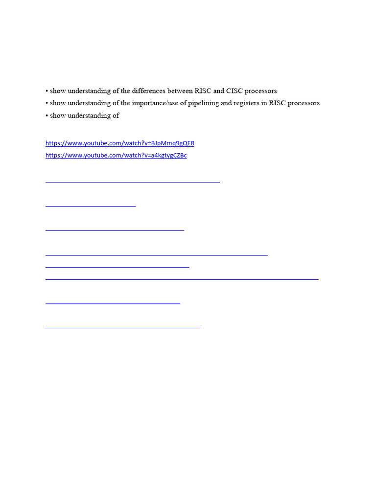 Exam Questions Risc And Cisc And Parallel Pdf Central Processing