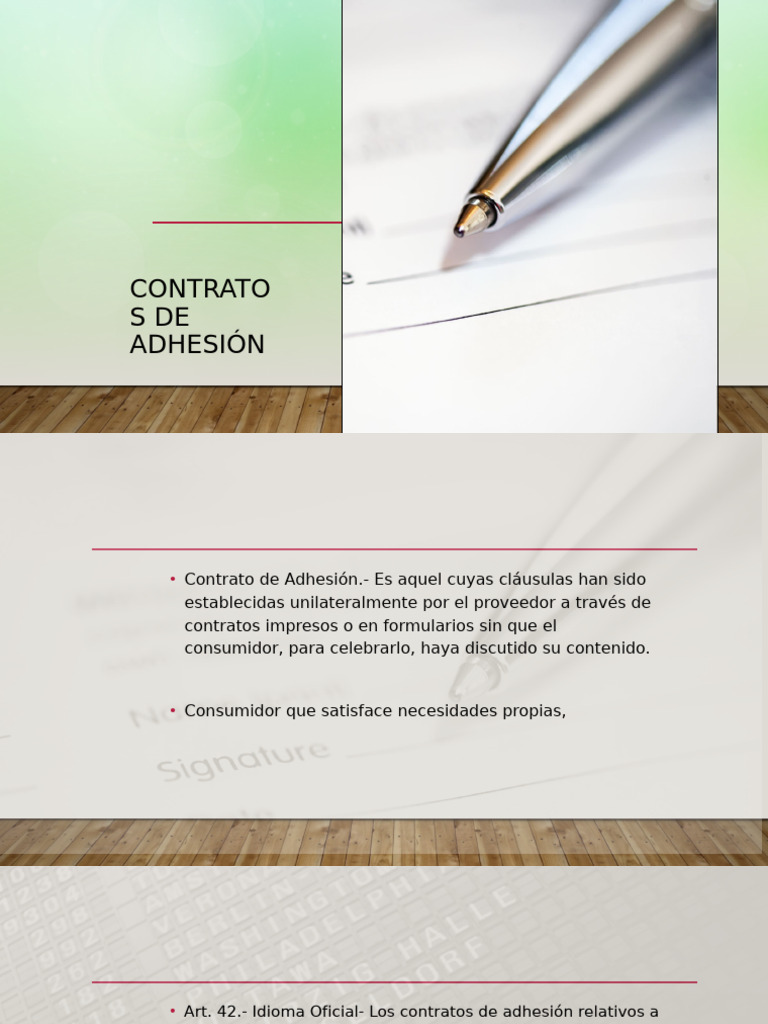 Contratos de Adhesión | PDF | Justicia | Crimen y violencia
