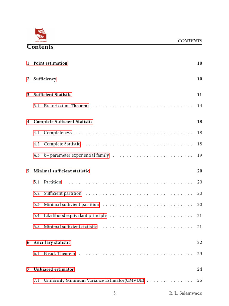 1 Point Estimation 10: Ffi Ffi | PDF | Estimator | Bias Of An Estimator