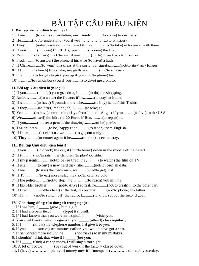 bai-tap-cau-dieu-kien | PDF