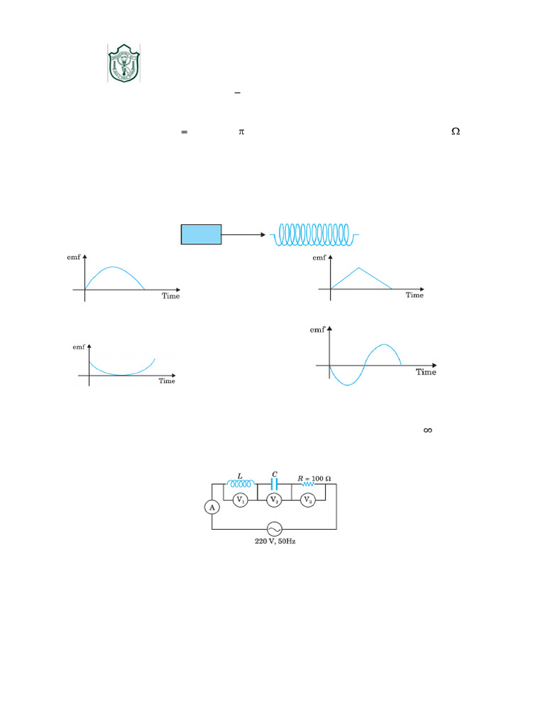 WS - AC - Physics Worksheet | PDF | Inductor | Inductance