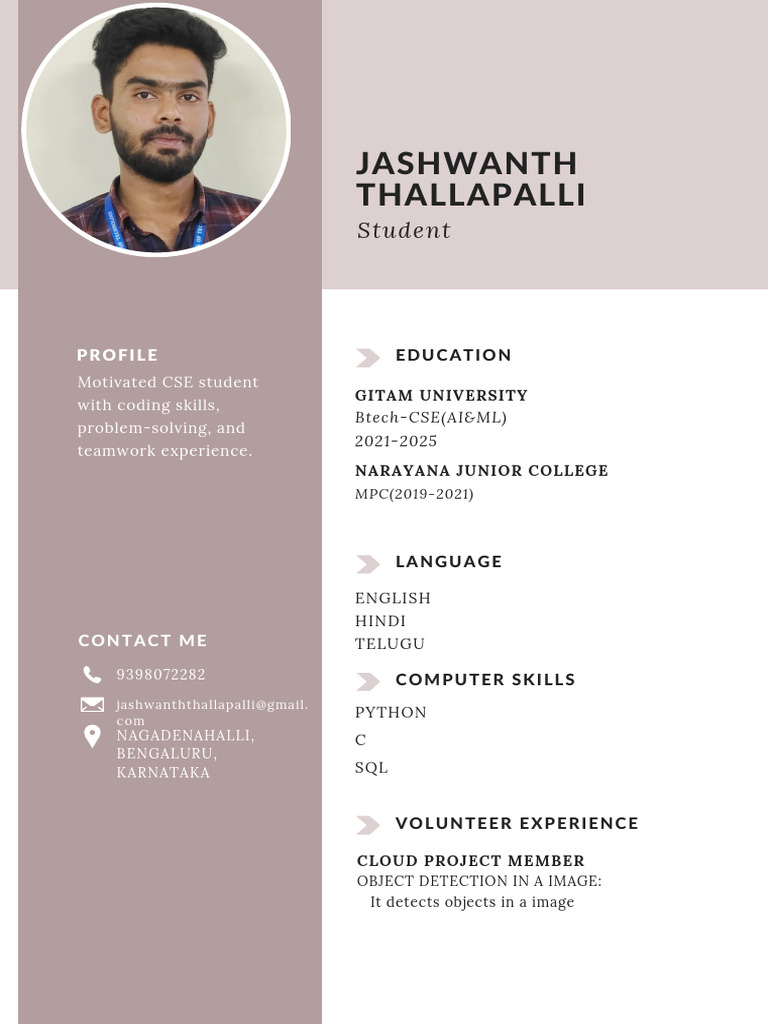 Jashwanth Thallapalli | PDF