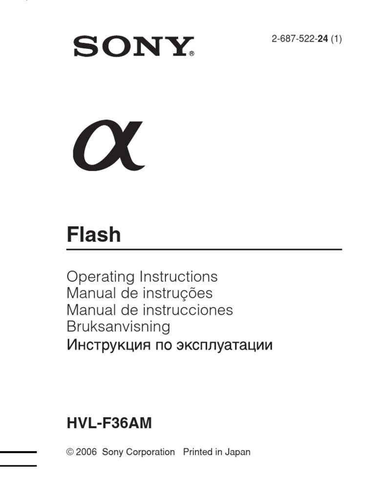 HVL F36am | PDF | Flash (Photography) | Aperture