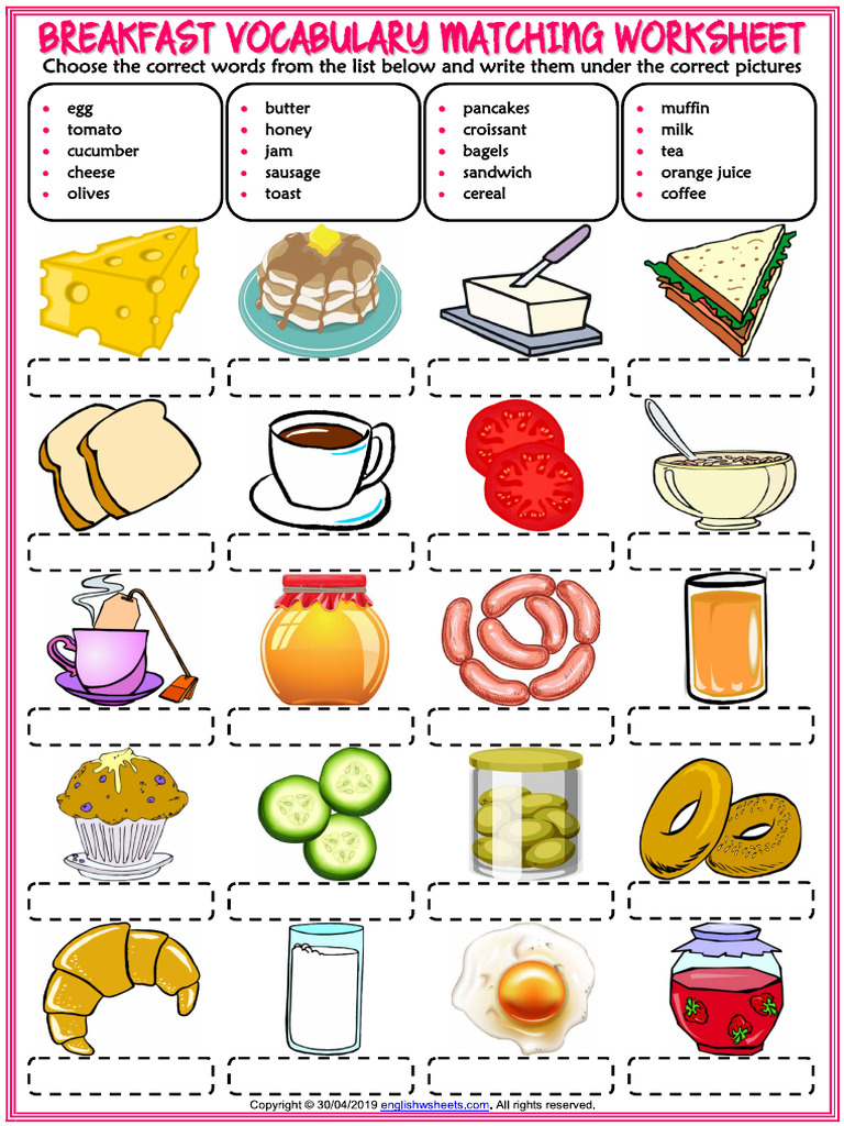 Breakfast Foods and Drinks | PDF