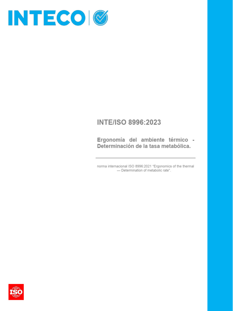 Inte Iso 8996 2023 | PDF | Incertidumbre | Organización internacional ...