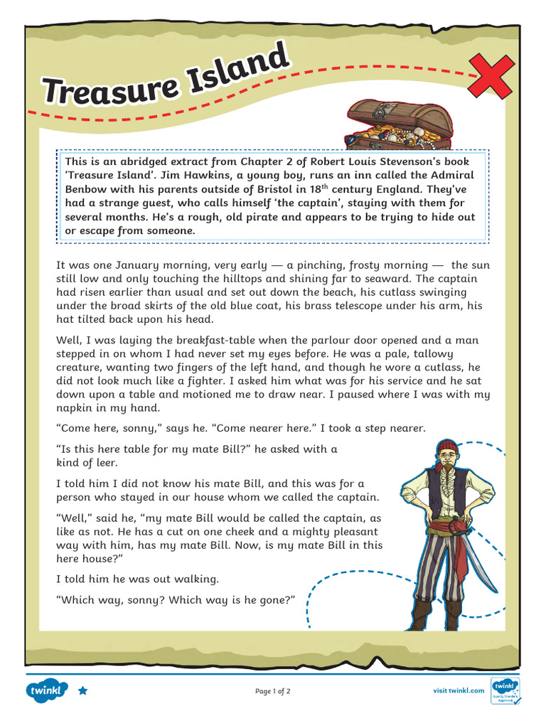 Treasure Island Reading Comprehension | PDF | Treasure Island