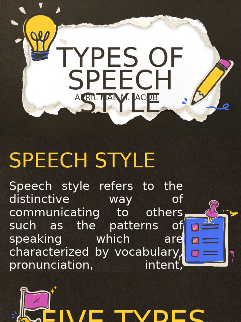 Lesson 2 Speech Styles | PDF