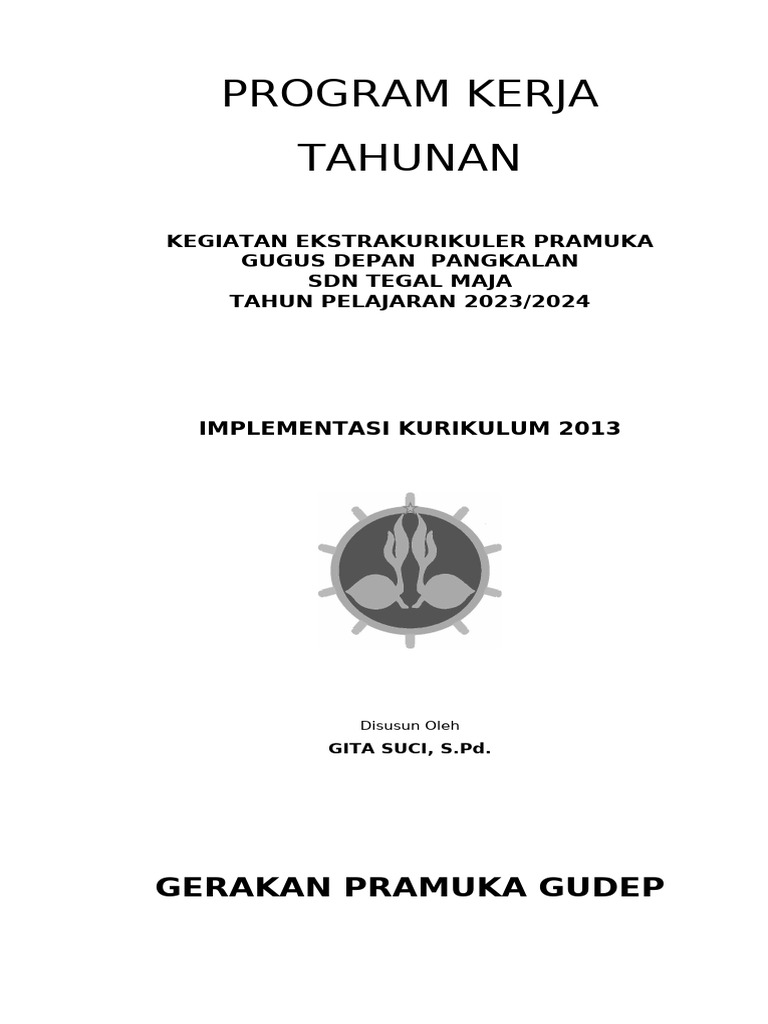 Program Kerja Tahunan Siaga Terbaru | PDF
