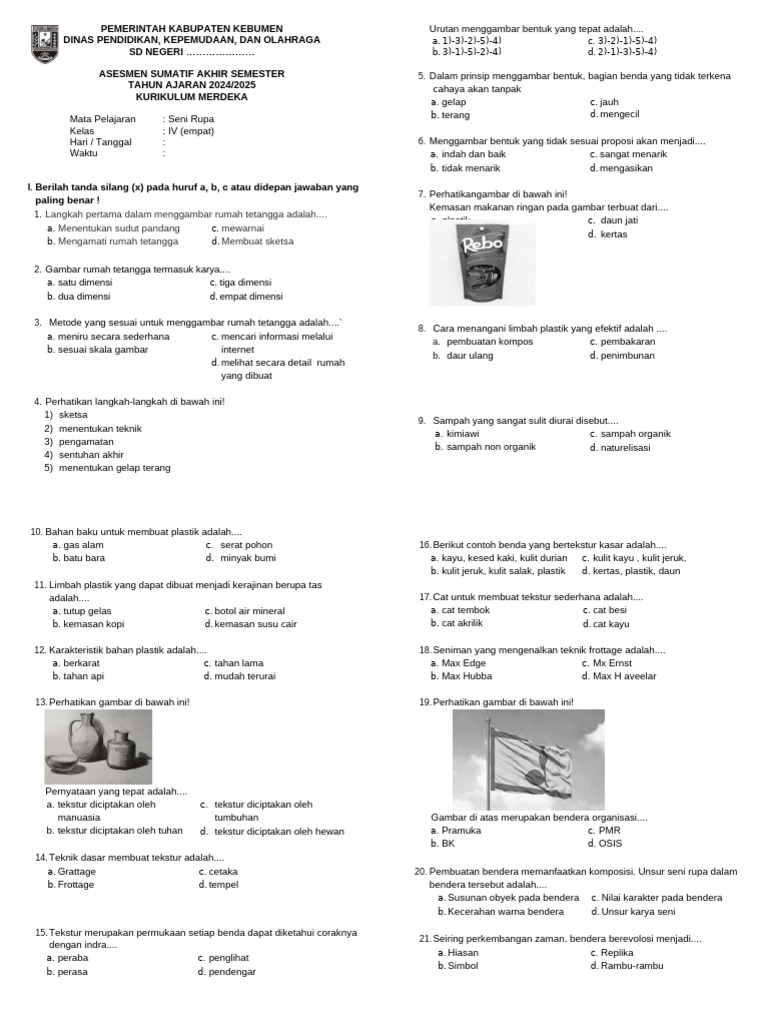 Format Soal ASAS 24 | PDF