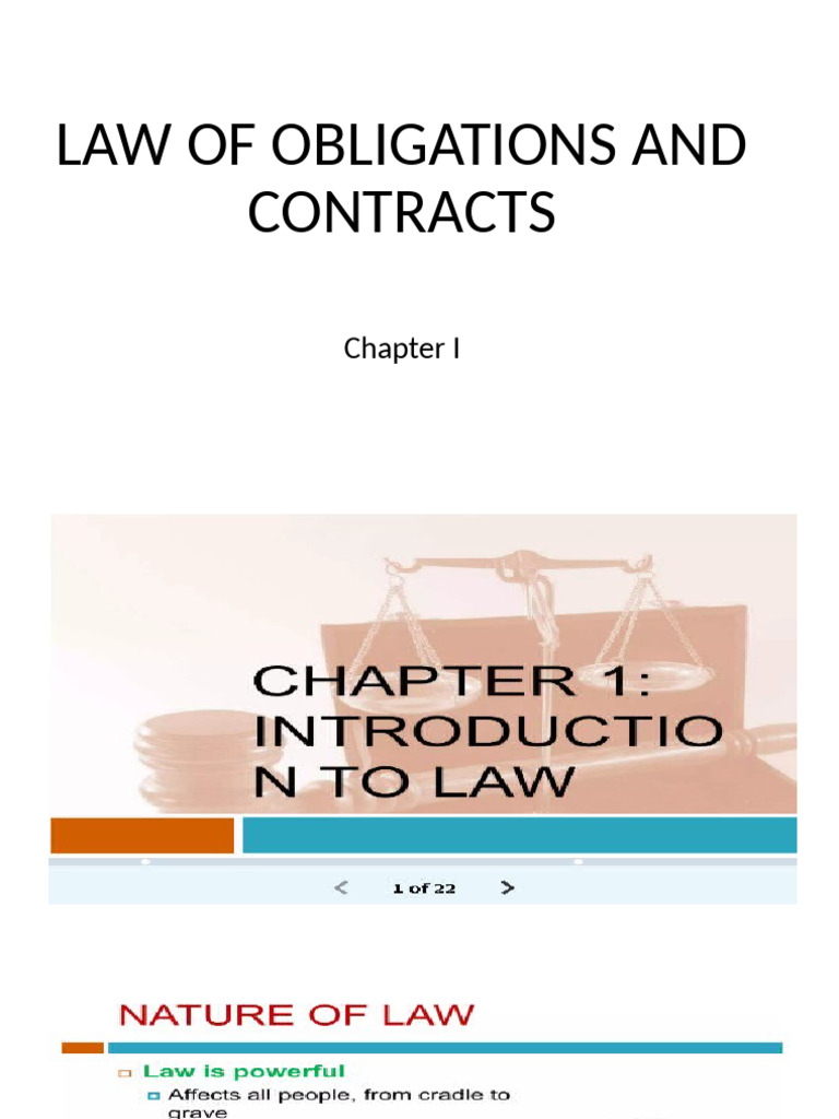 Introduction To Law 1 | PDF