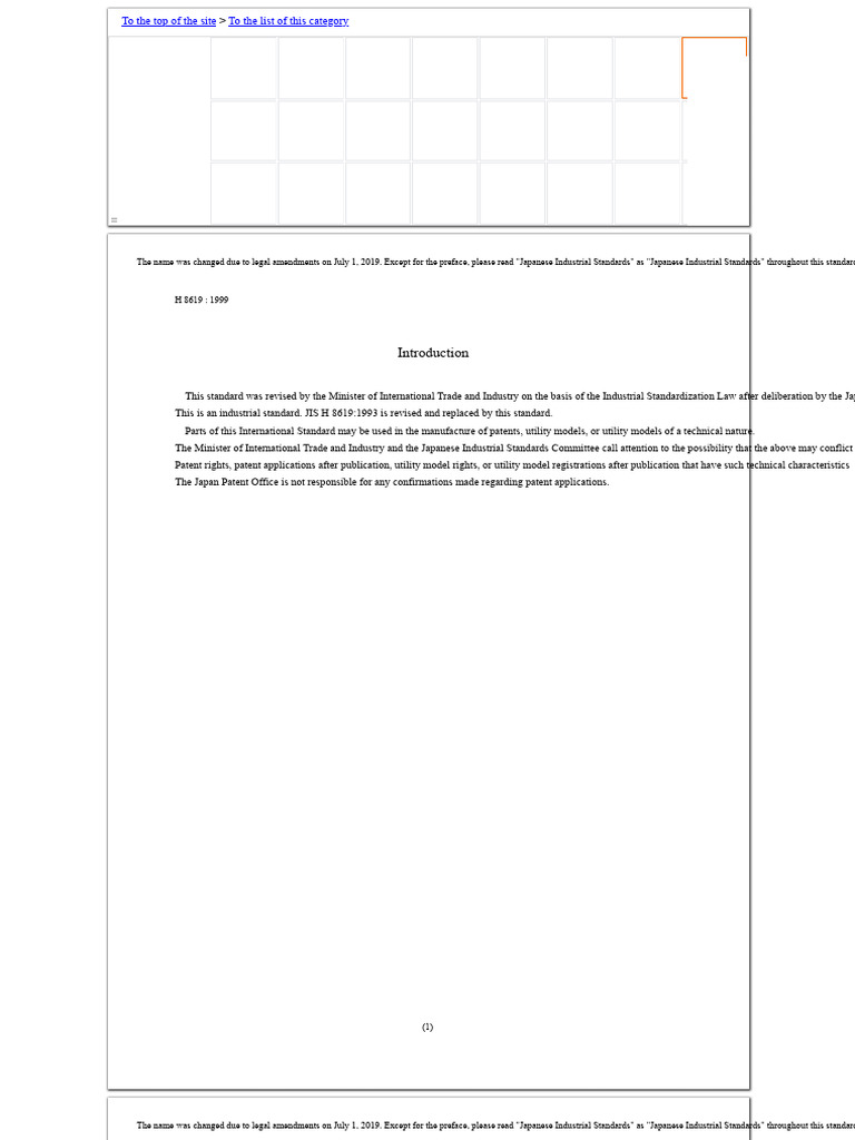 JIS H 8619: Electrolytic Tin Plating Standards | PDF | Soldering ...