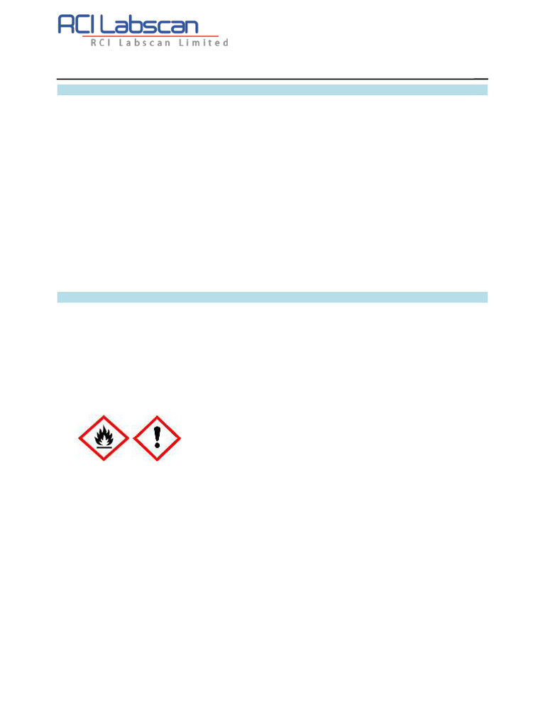 Ethanol Safety Data Sheet | PDF | Ethanol | Occupational Safety And Health