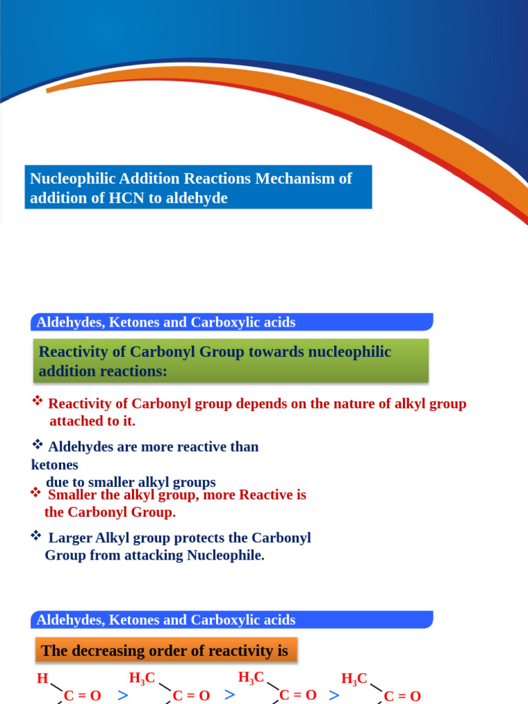 Module 9-Nucleophilic Addition Reactions | PDF | Aldehyde | Ketone