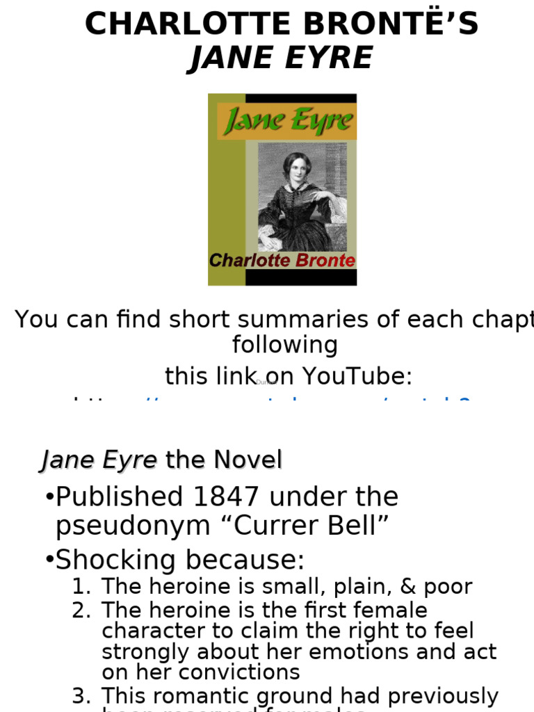 Jane Eyre 2 Ippt | PDF | Gothic Fiction | Charlotte Brontë