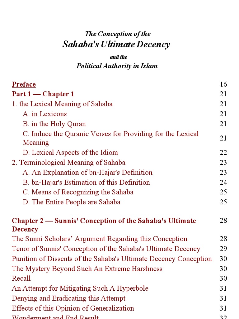 Sahaba | PDF | Sahabah | Shia Islam