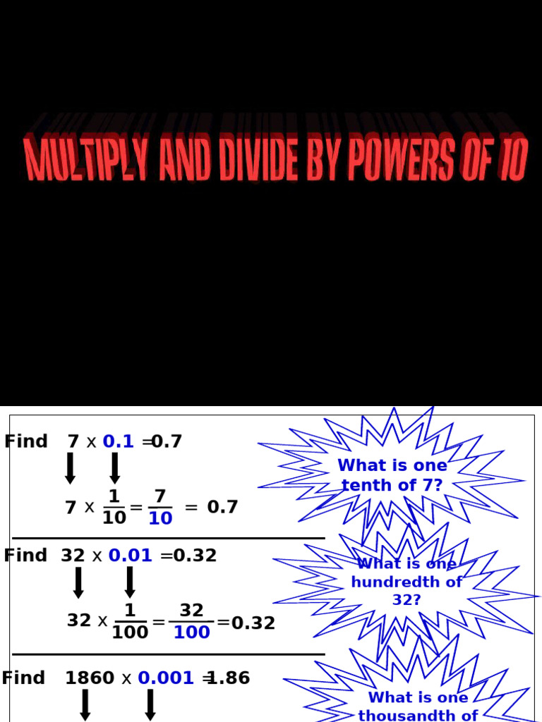 Multiply and Divide | PDF