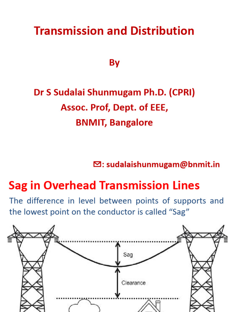 Tension and Sag in Transmission Lines | PDF | Electric Power Transmission | Electrical Engineering