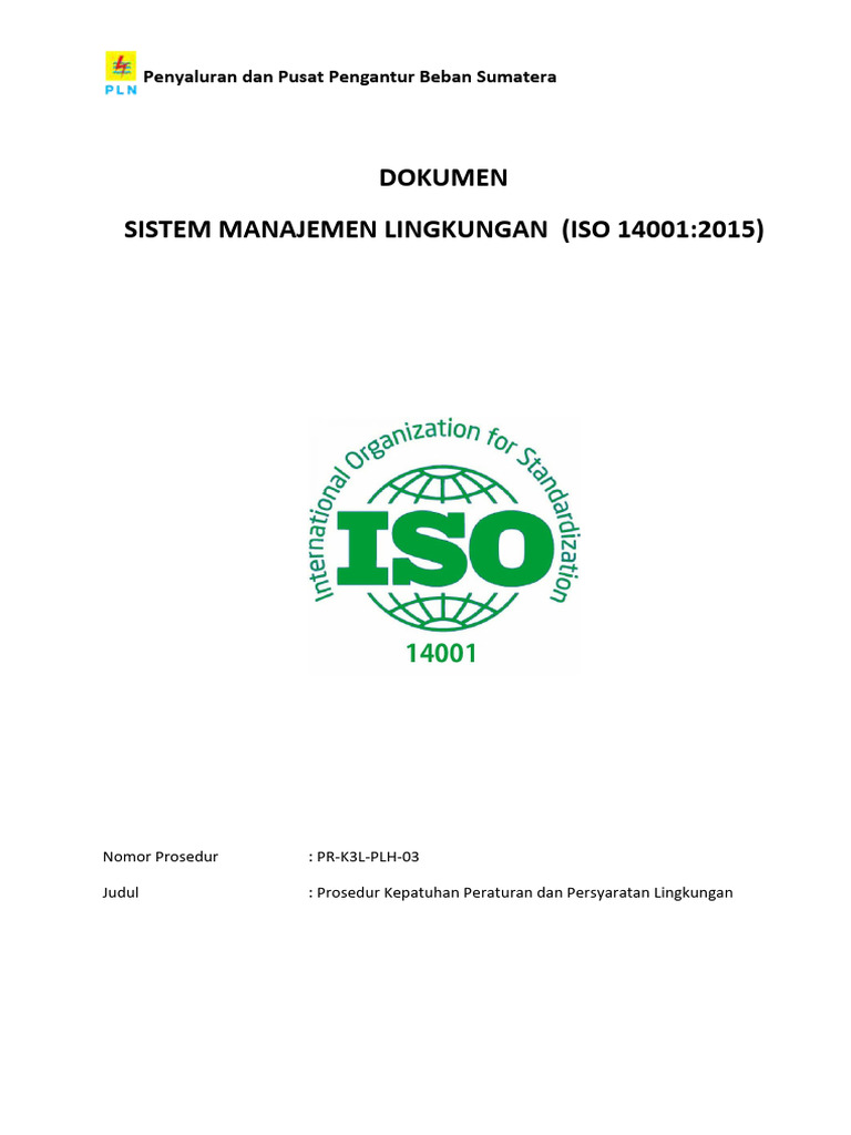 PR-K3L-PLH-03 - Prosedur Kepatuhan Peraturan Dan Persyaratan Lingkungan | PDF
