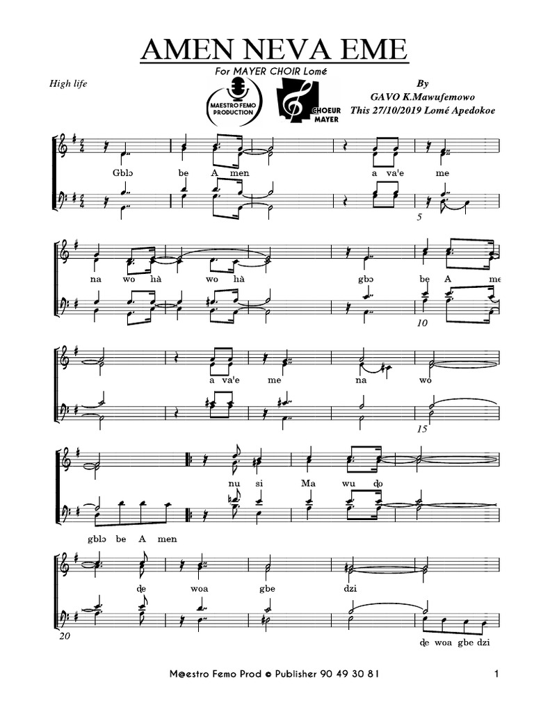 Amen Neva Eme by Mawufemowo Gavo-1 | PDF